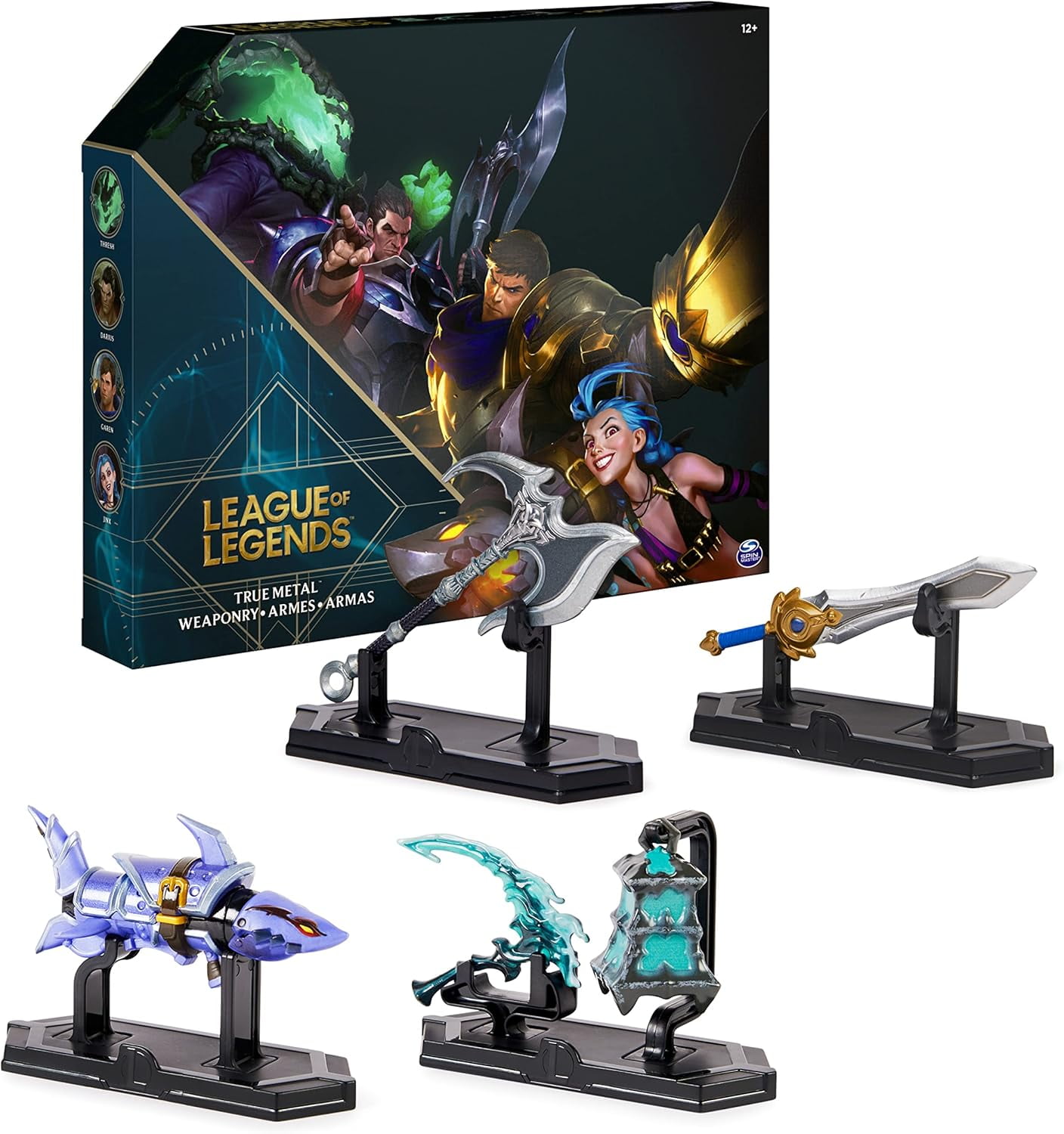 League of Legends True Metal Weaponry Thresh, Darius, Garen & Jinx ...
