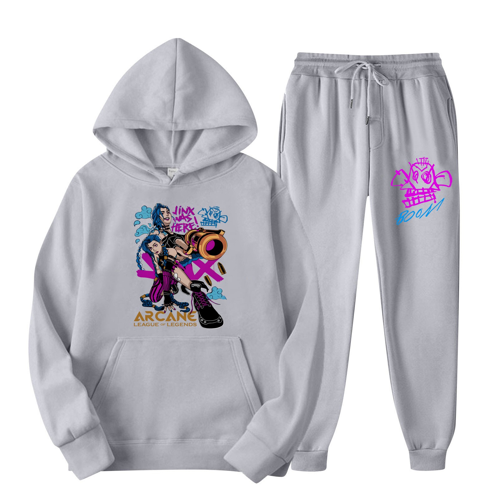 League Of Legends Arcane Arcane Jinx Crew Neck Suits – League of ...