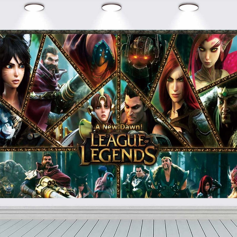 League of Legends Party Supplies Backdrop Banner Poster Birthday ...
