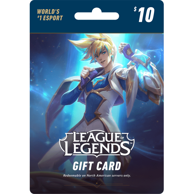 League of Legends Riot Points $10 Gift Card – 1380 Riot Points ...