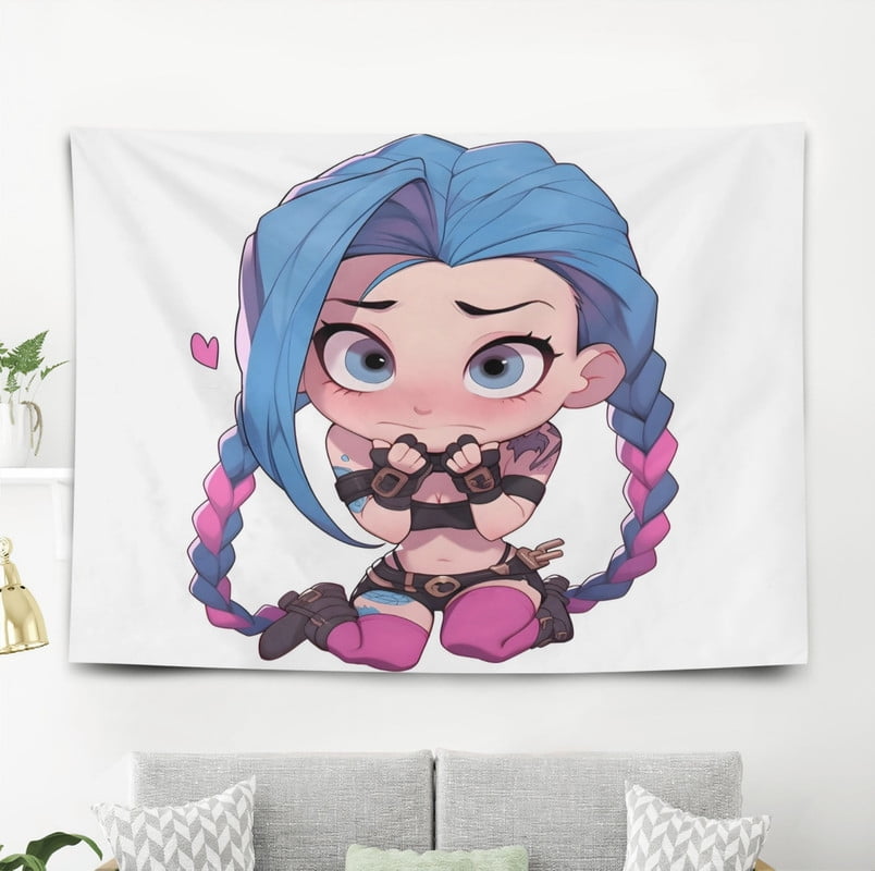 League of Legends pattern wall hanging 50*60 inches high-quality peach ...