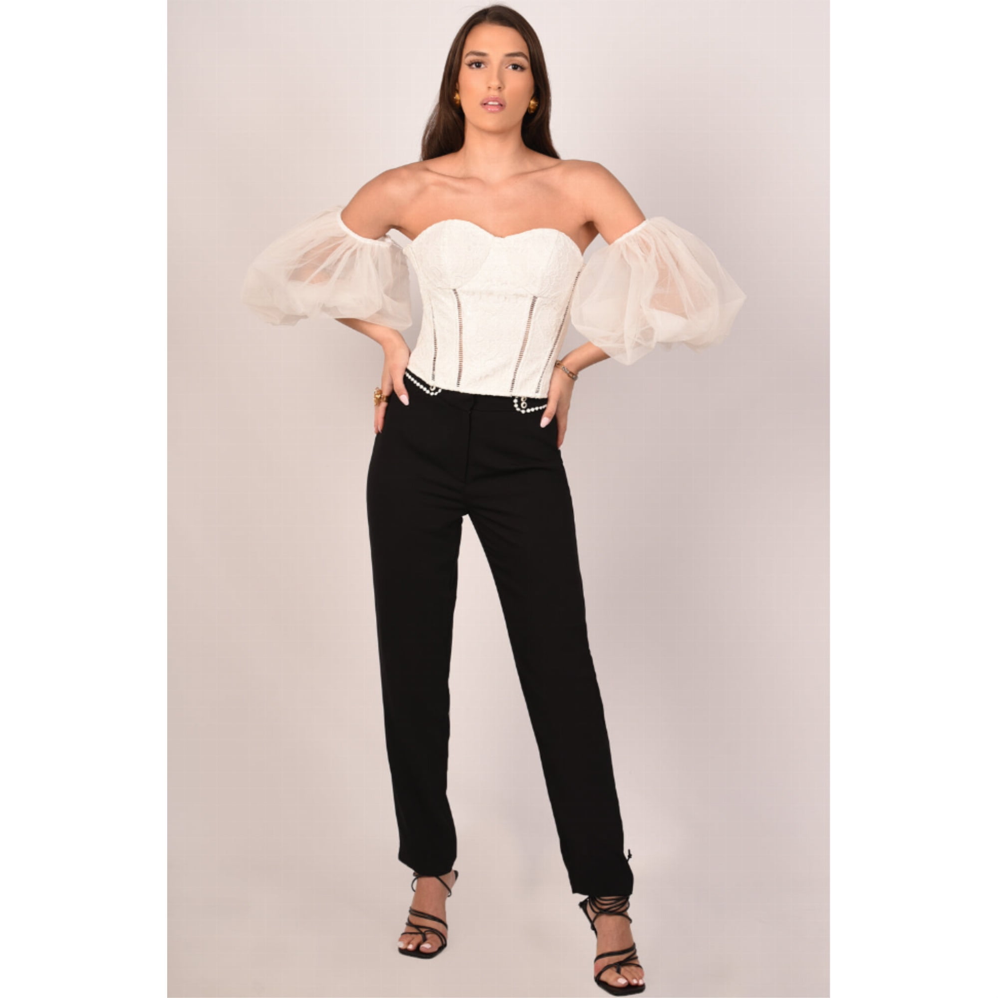 Leah Straight Leg Black Pants - Walmart.com