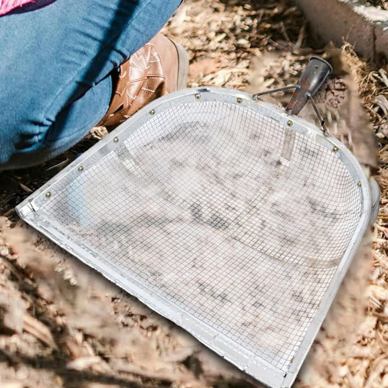 Leak Ground Buckets Mesh Sieve Bucket Sand Strainer Garden Sieve Bucket ...