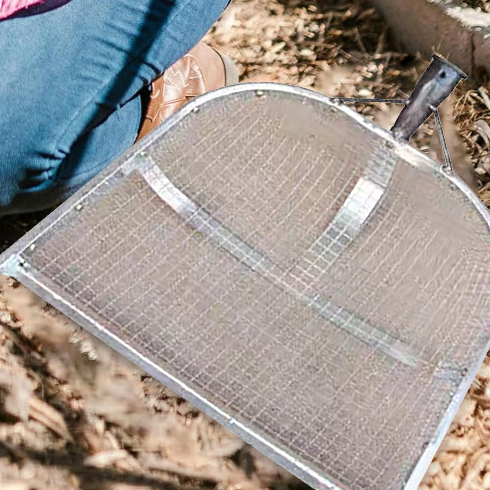 Leak Ground Buckets Mesh Sieve Bucket Sand Strainer Garden Sieve Bucket ...