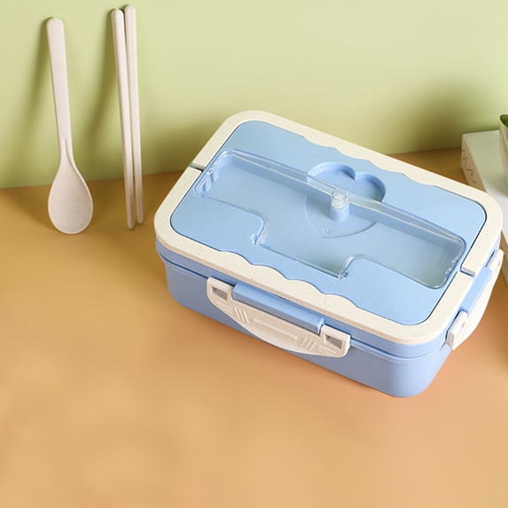 Leak-Proof ABS Lunch Box with Secure Snap Lid and Built-in Cup Holder ...