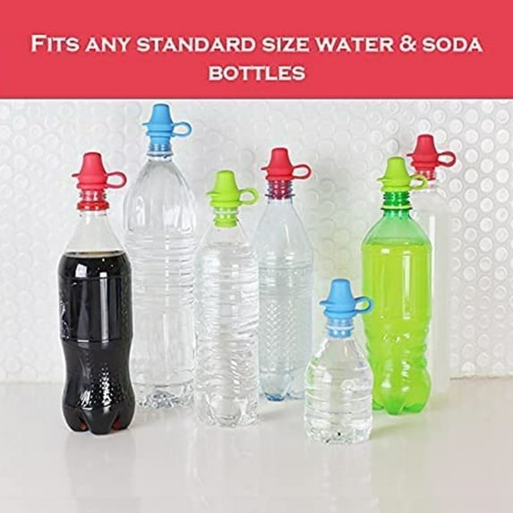 Leak,Proof Bottle Spout Set, 4 Reusable Silicone Sippy Spouts For Easy ...