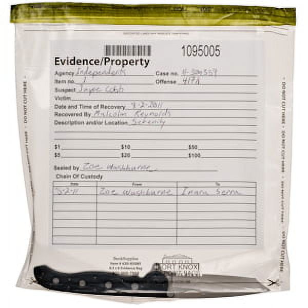 Leak Proof - Clear Evidence Bag - 8.5 x 8 - Box of 100 Bags - Walmart.com