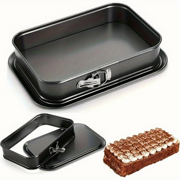 Leak-Proof Non-Stick Carbon Steel Springform Pan with Removable Base ...