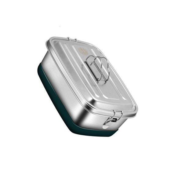 Leak Proof Stainless Steel Lunch Box with Removable Divider Practical ...