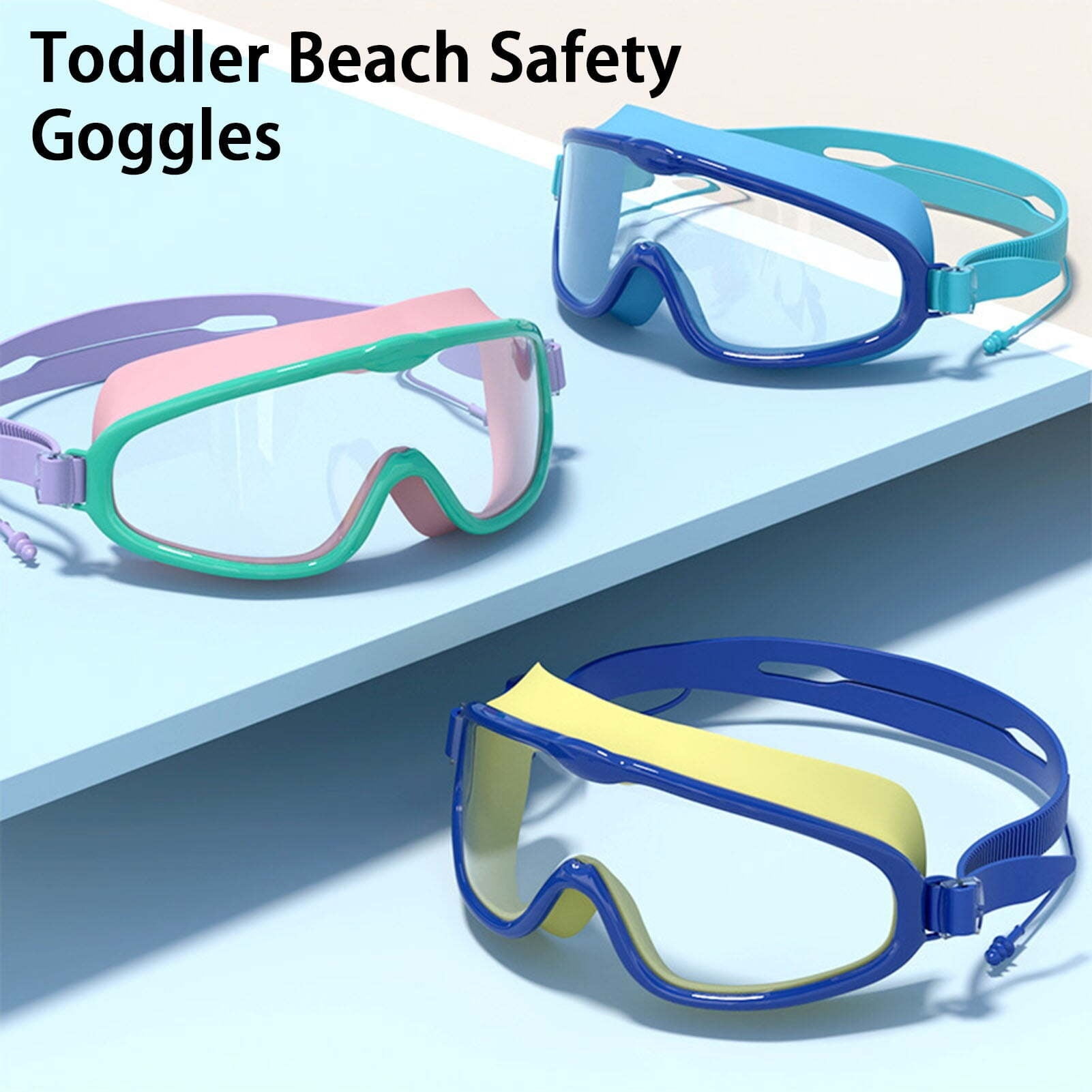 Leak-Proof Swim Goggles for Kids with Wide Vision, High Clarity, and ...