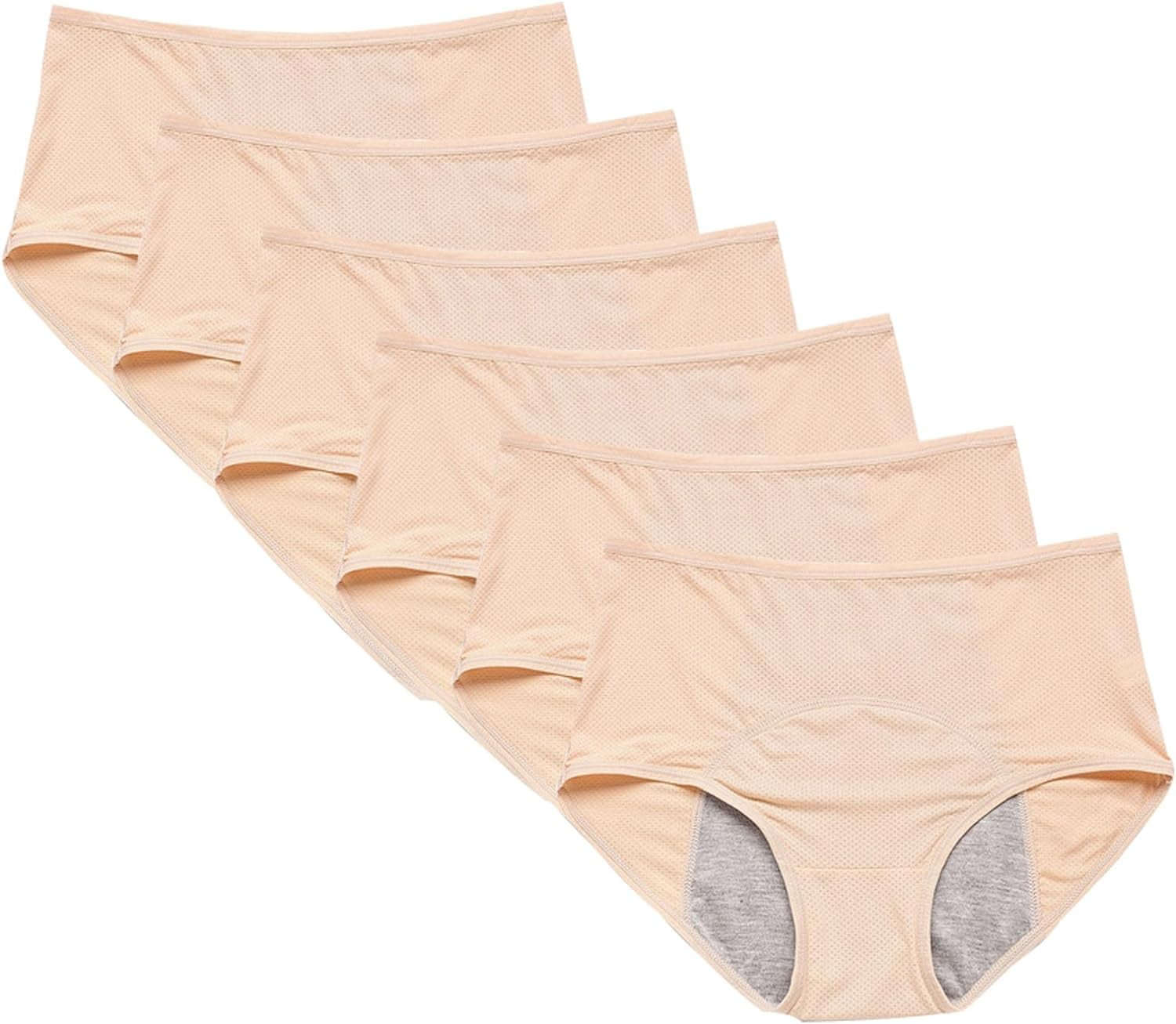 Leak Proof Underwear for Women, Plus Size Mesh Seamless Leakproof ...