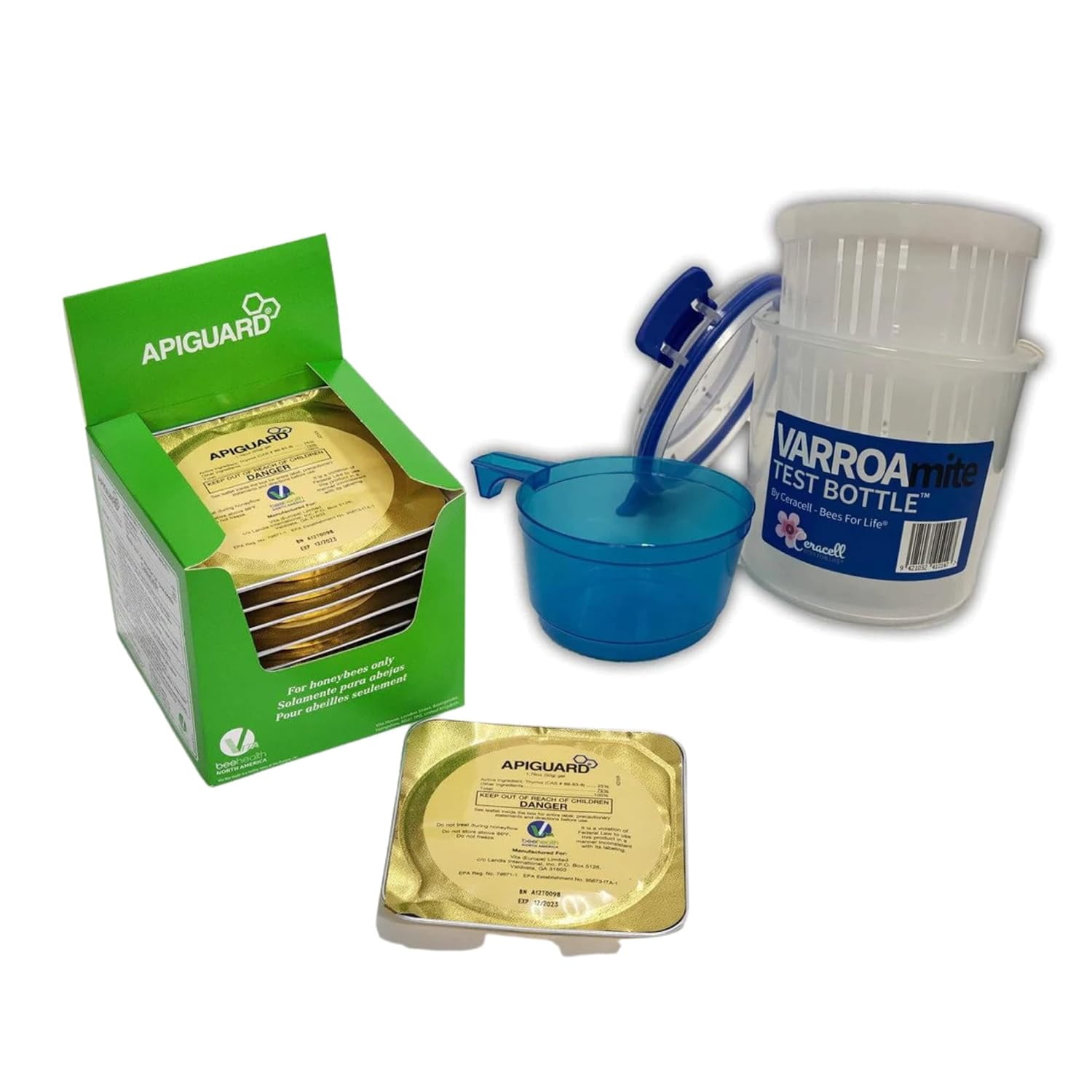 Leak Proof VARROCheck Test Jar for Control of Varroa Mites in Honey Bee ...