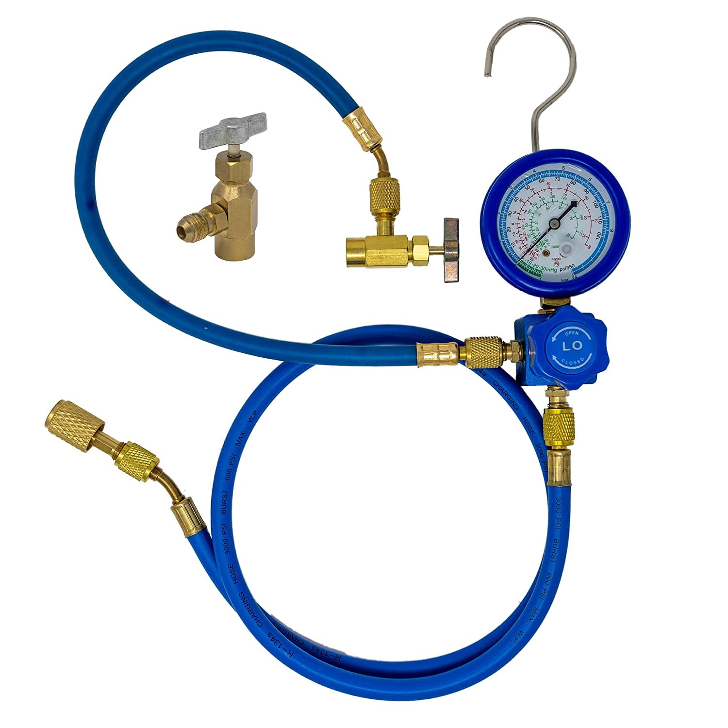 Leak Saver Complete R290 and R600A Charging Manifold Hose and Gauge Set ...
