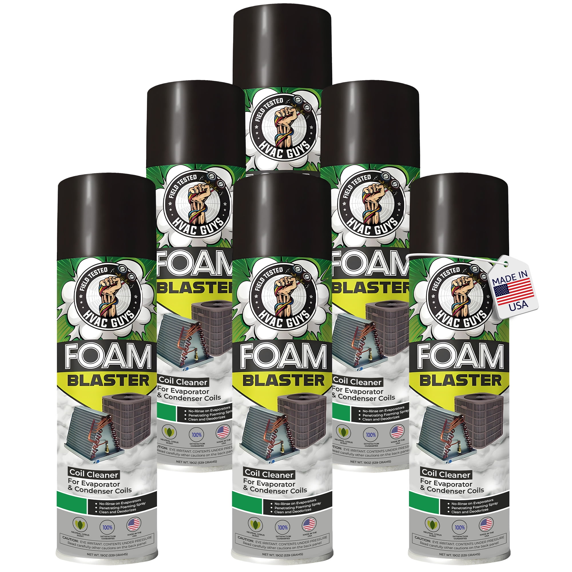 Leak Saver HVAC Foam Blaster (18oz.) - AC & Refrigeration Coil Cleaner ...