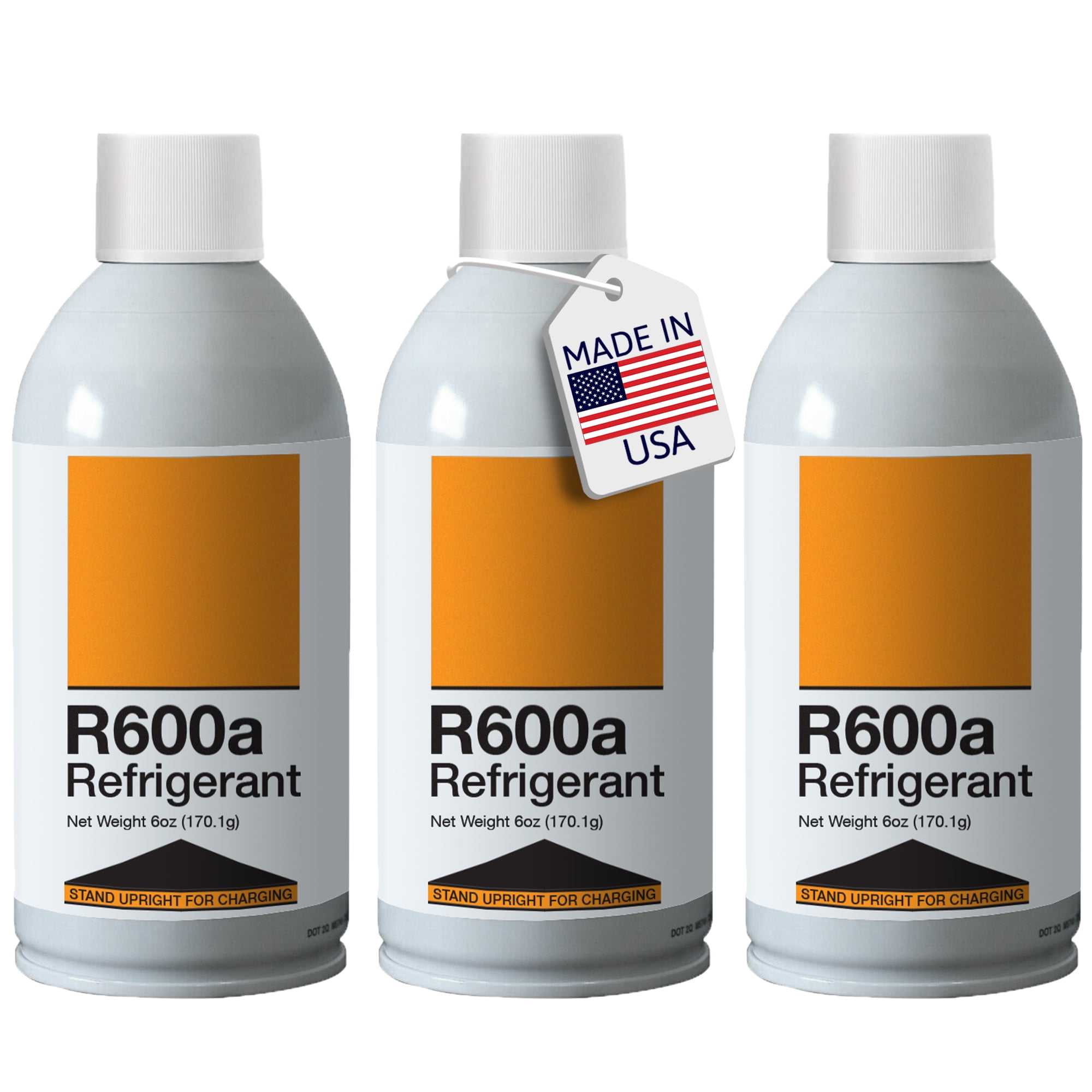 Leak Saver R600a Refrigerant - Upright Charging Self Sealing Can - 6oz ...