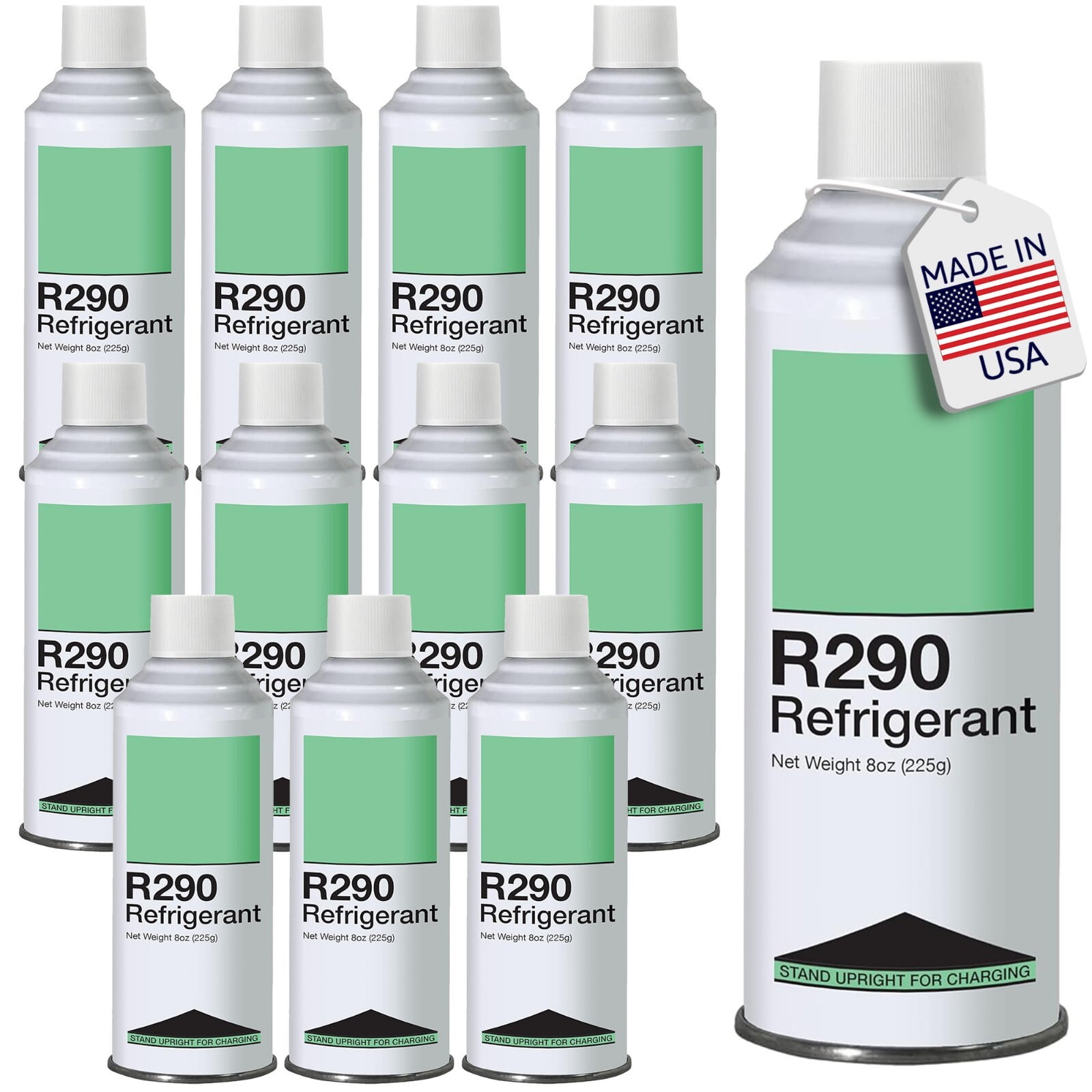 Leak Saver Refrigerant R290 - Upright Liquid Charging Self-Sealing Can ...