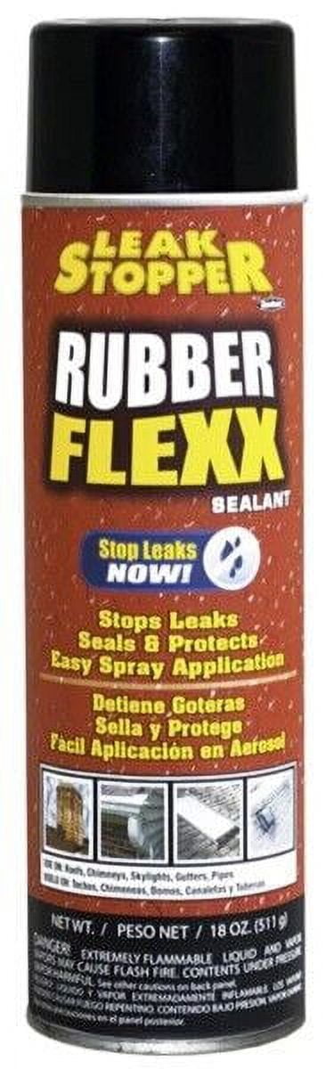 Leak Stopper 0316-GA 18 oz Can of Black Rubber Flexx Rubberized Flex ...