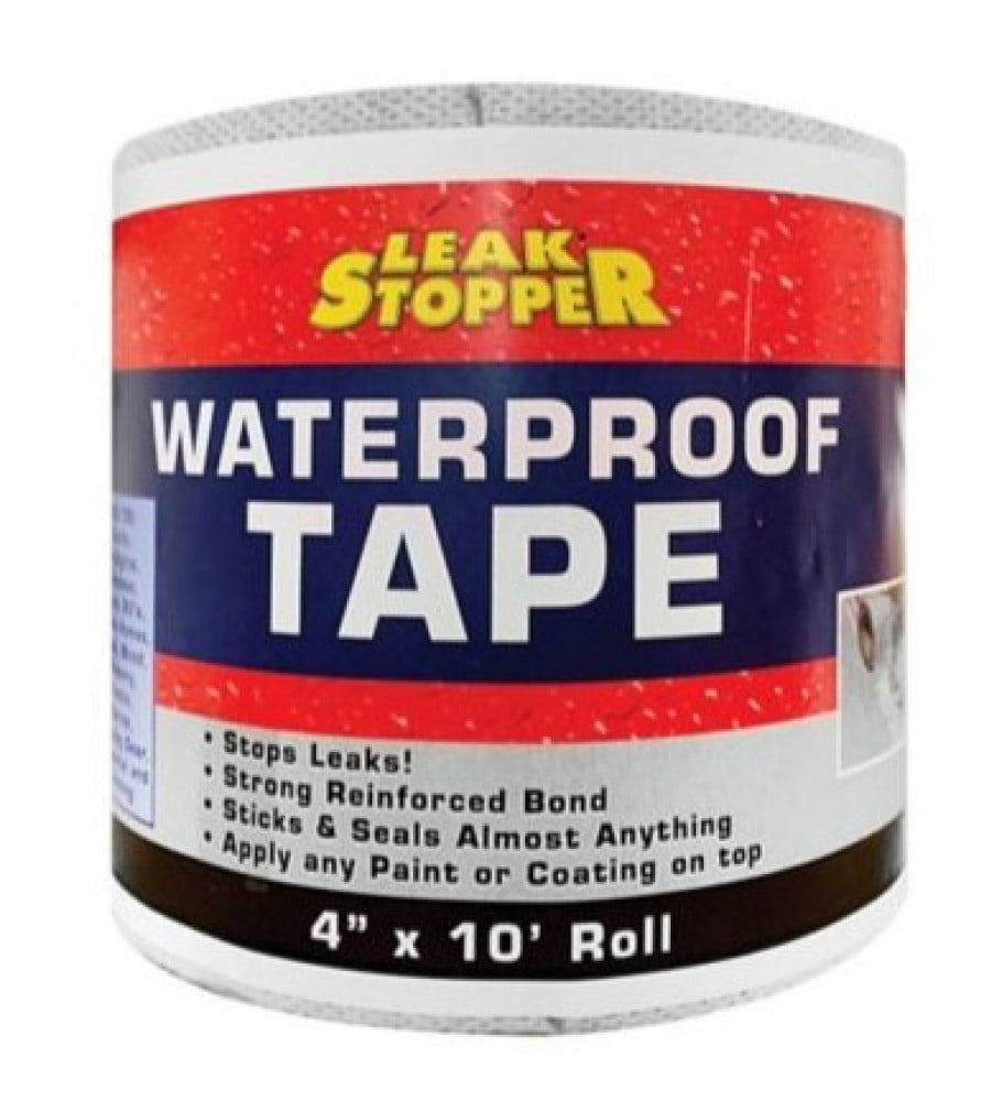 Leak Stopper 4602-GA Rubber Flexx Waterproof Tape 4 in. x 10 ft. Roll ...