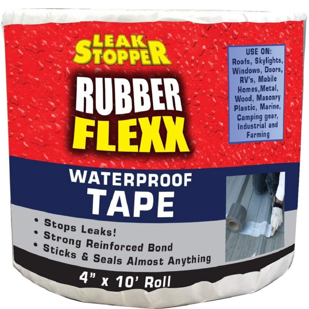 Leak Stopper 4602-GA Rubber Flexx Waterproofing & Seam Tape, 4" x 10 ...