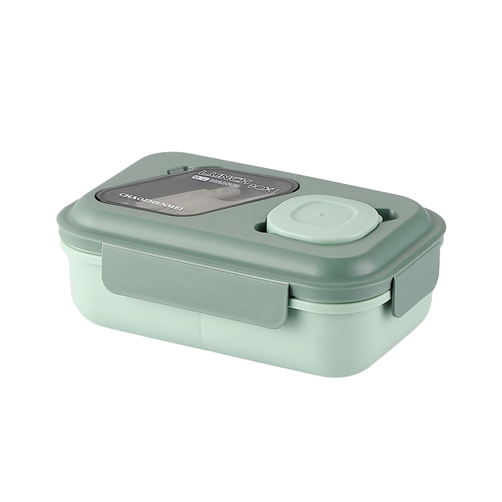 Leak-proof Adult Lunch Box, Microwaveable 3-Compartment Lunch Container ...