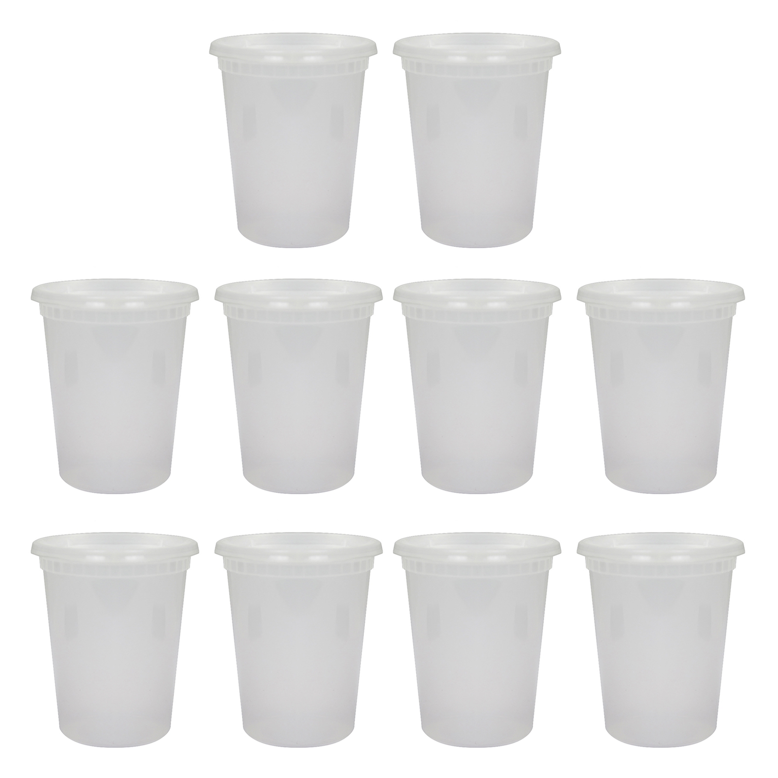 Leak-proof Food Storage Containers Sealed Lids Plastic Containers 10pcs ...