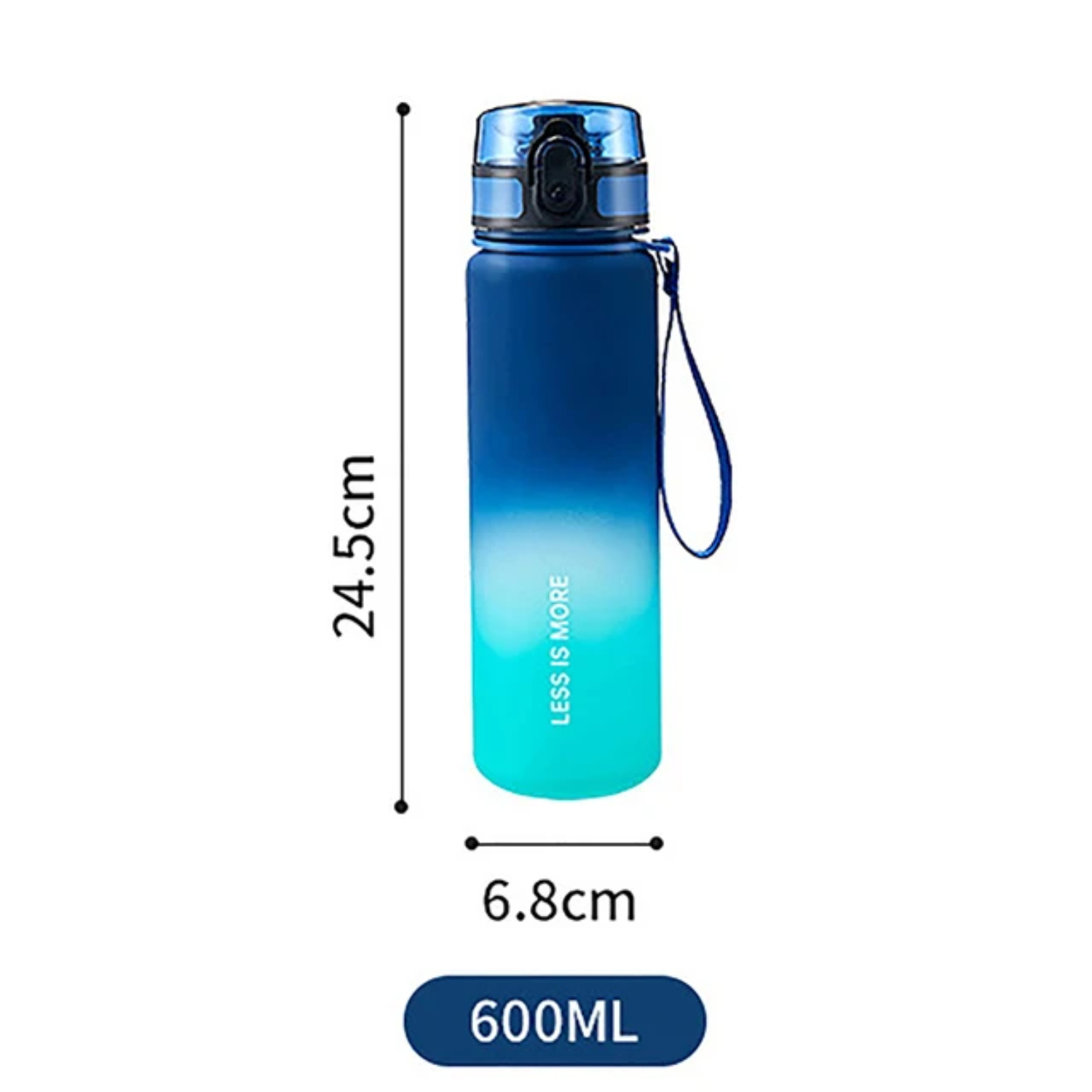 Leak-proof and convenient water bottle with stylish carry handle for ...