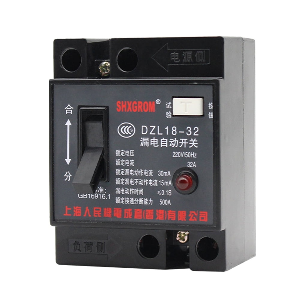 Leakage Circuit Protection AC220V 32A Residual Current Circuit Breaker ...