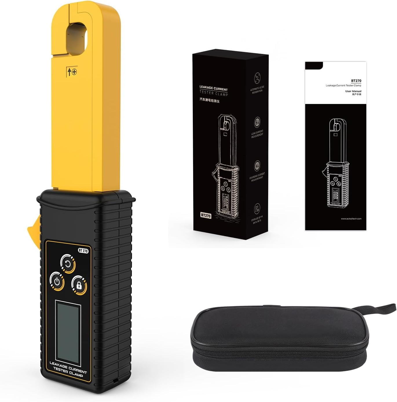 Leakage Current Tester Clamp BT270 Digital Leakage Clamp Current Meter ...