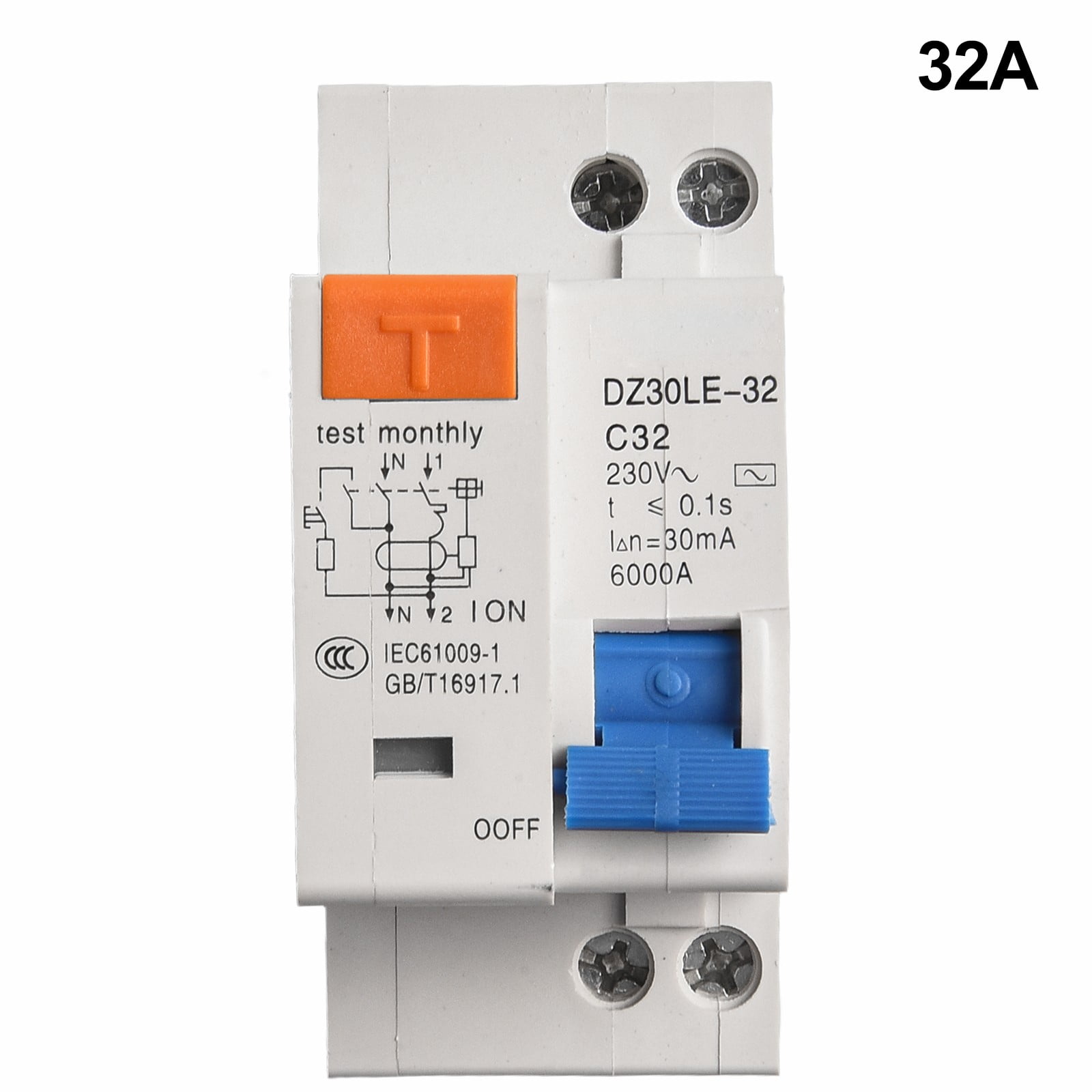 Leakage circuit breaker with voltage protection RCBO TPNL DPNL 230V 1P ...