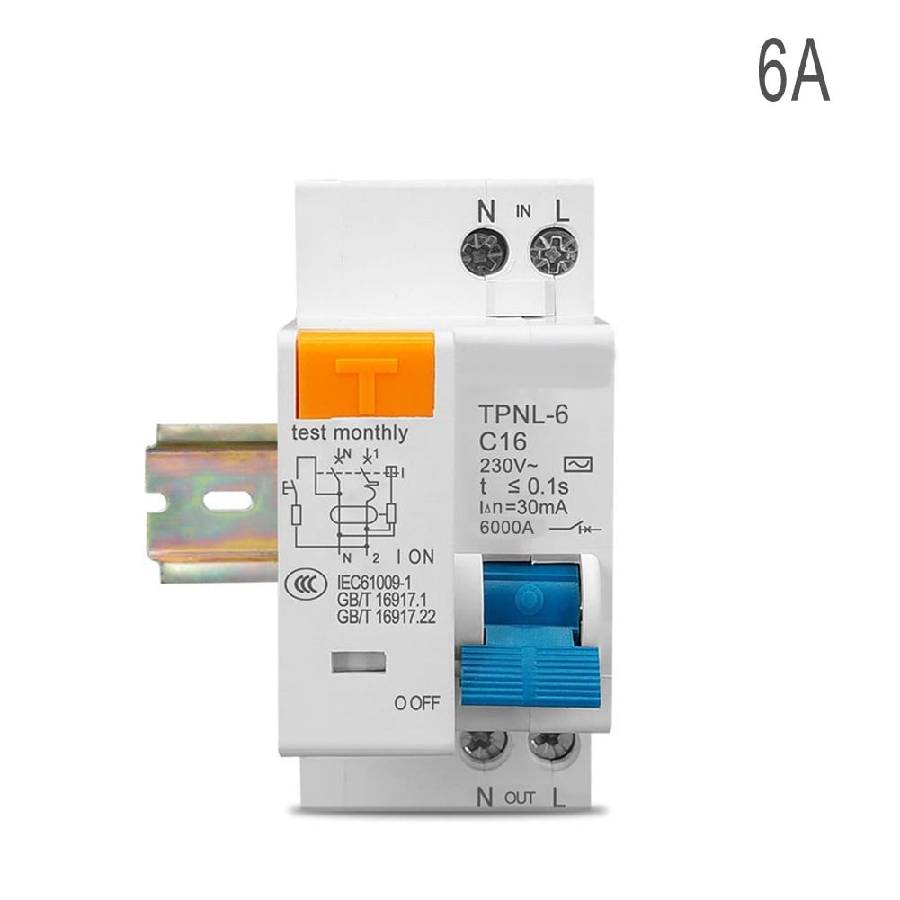 Leakage circuit breaker with voltage protection RCBO TPNL DPNL 230V 1P ...