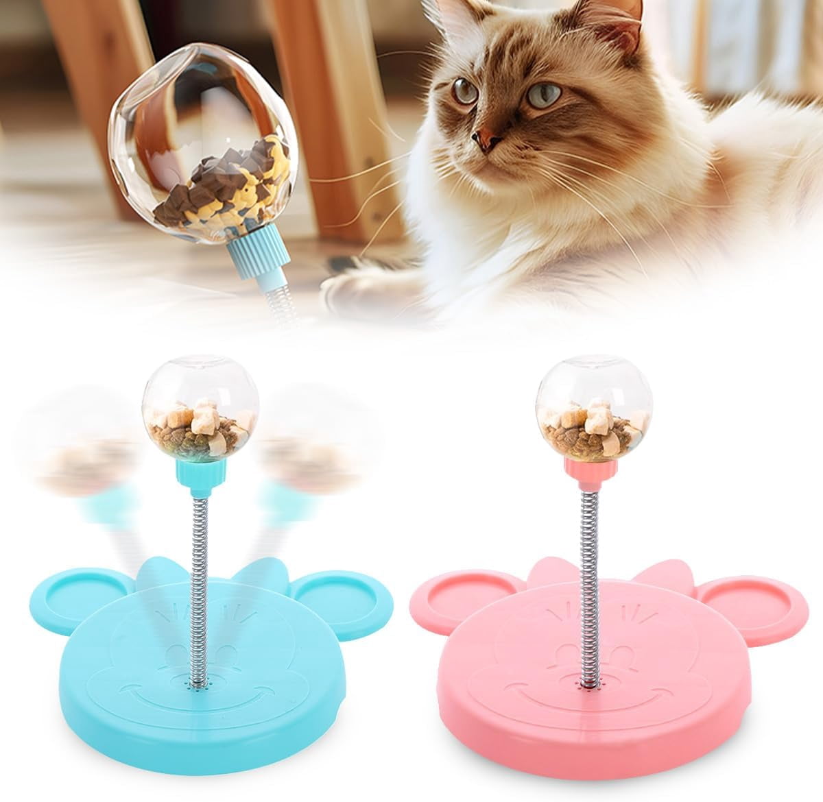 Leaking Treats Ball Pet Feeder Toy, 2024 New Pet Toy Treat Dispenser ...