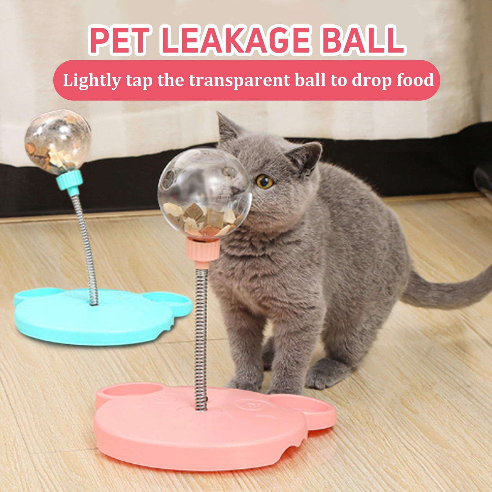 Leaking Treats Ball Pet Feeder Toy - Wobbly Dog Treat Toy | Cat Treat ...