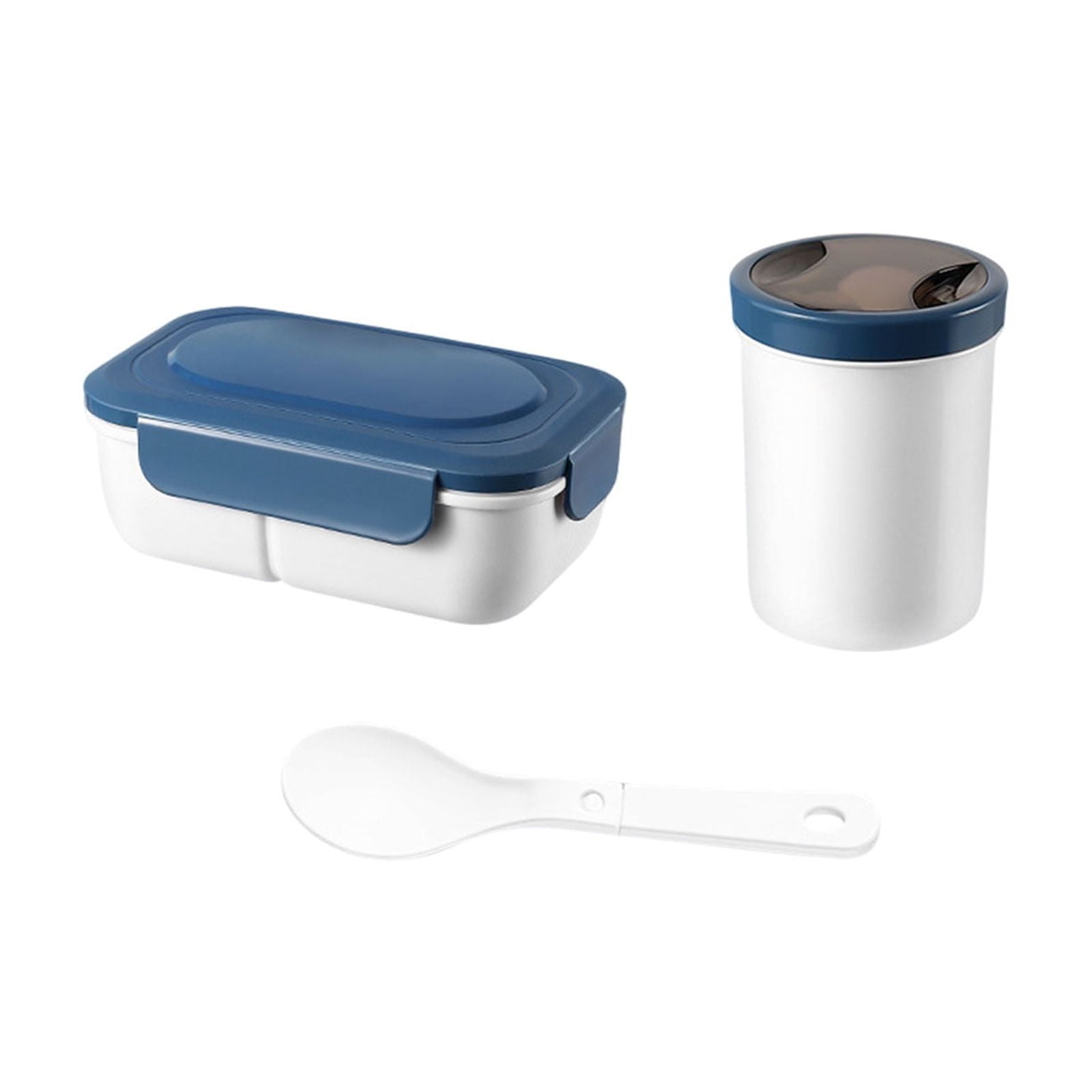 Leakproof Bento Box with 600ml Soup Cup & Utensil Set Microwave Safe ...