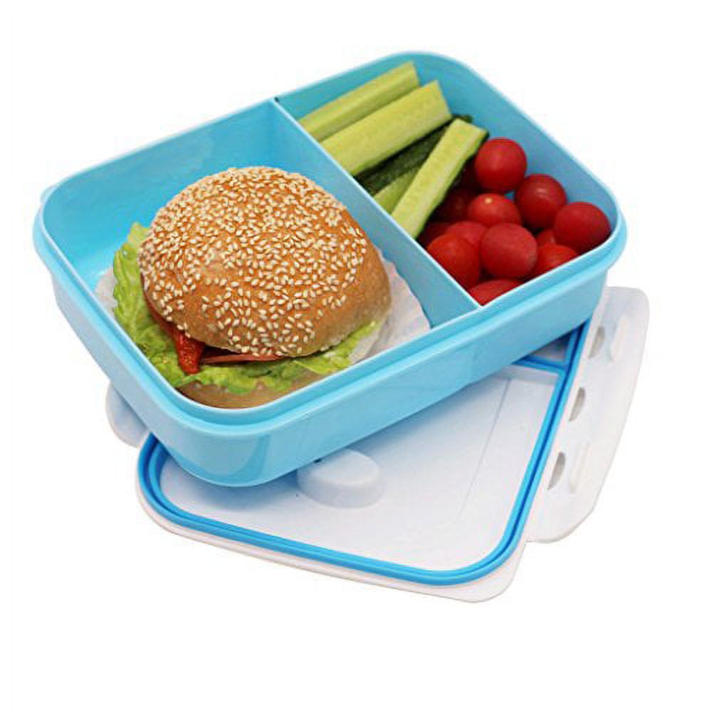 Leakproof Bento Lunch Box For Kids, 2 Compartment Lunch Containers for ...