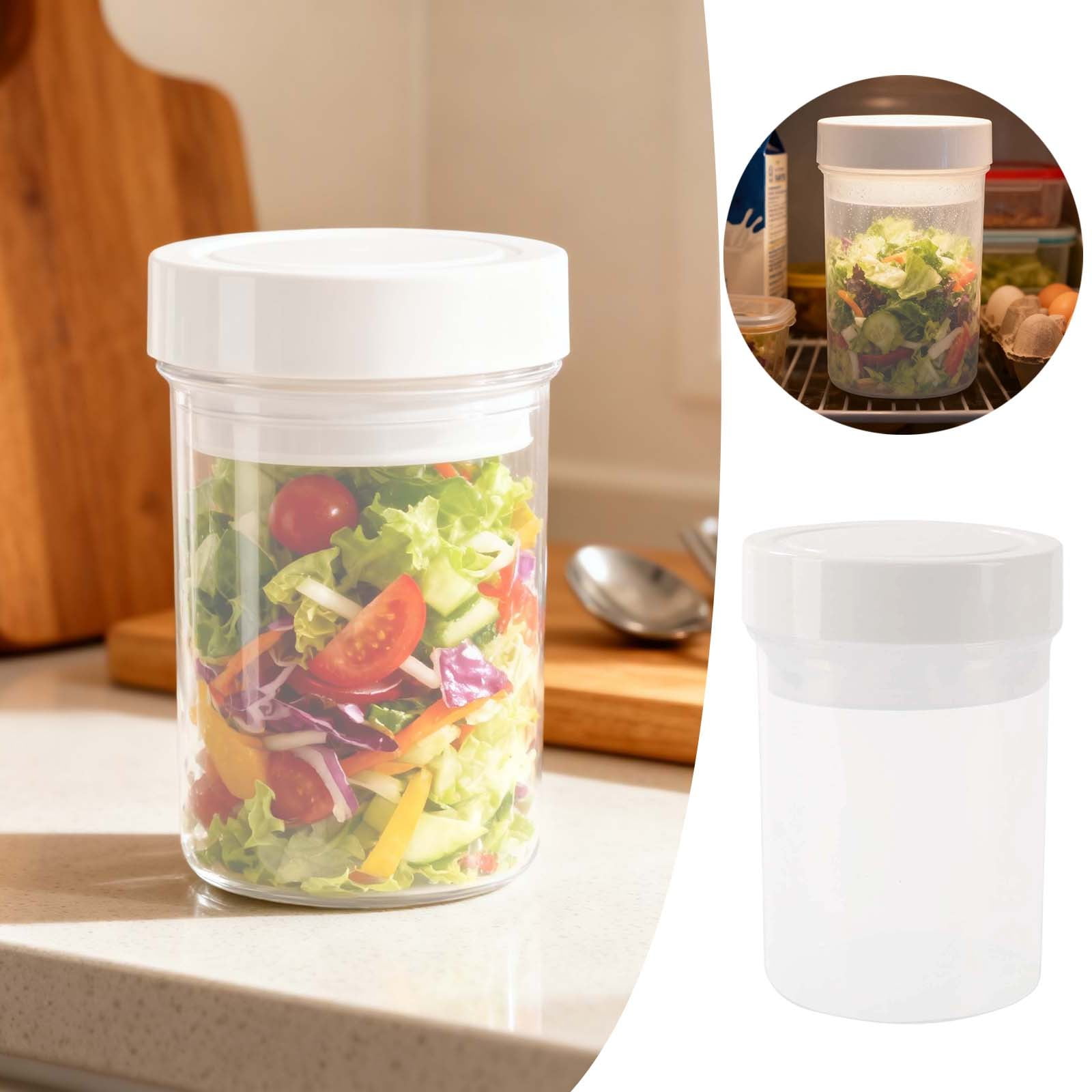 Leakproof Container Wet Dry Separation Meal Prep Jar Silicone Storage ...