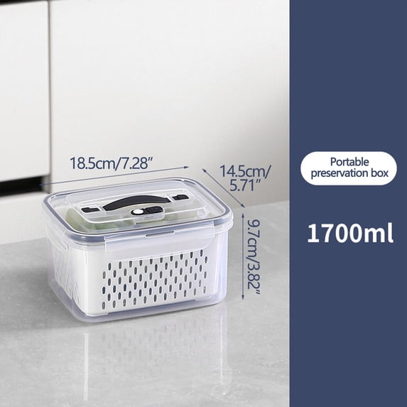 Leakproof Food Storage Containers with Removable Colander - Rinse and ...