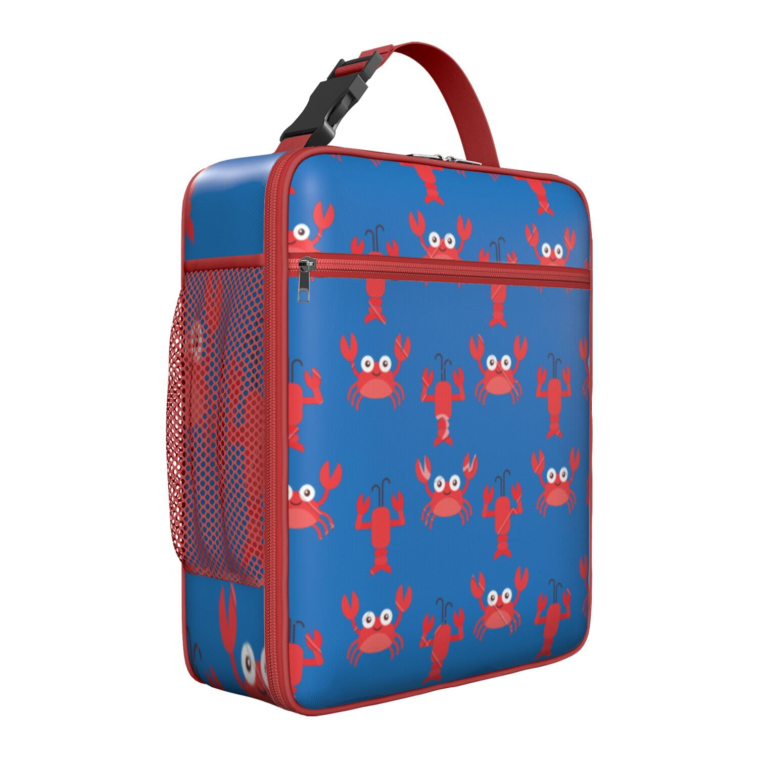 Leakproof Insulated Lunch Box Tote with Mesh Side Pocket, Durable ...