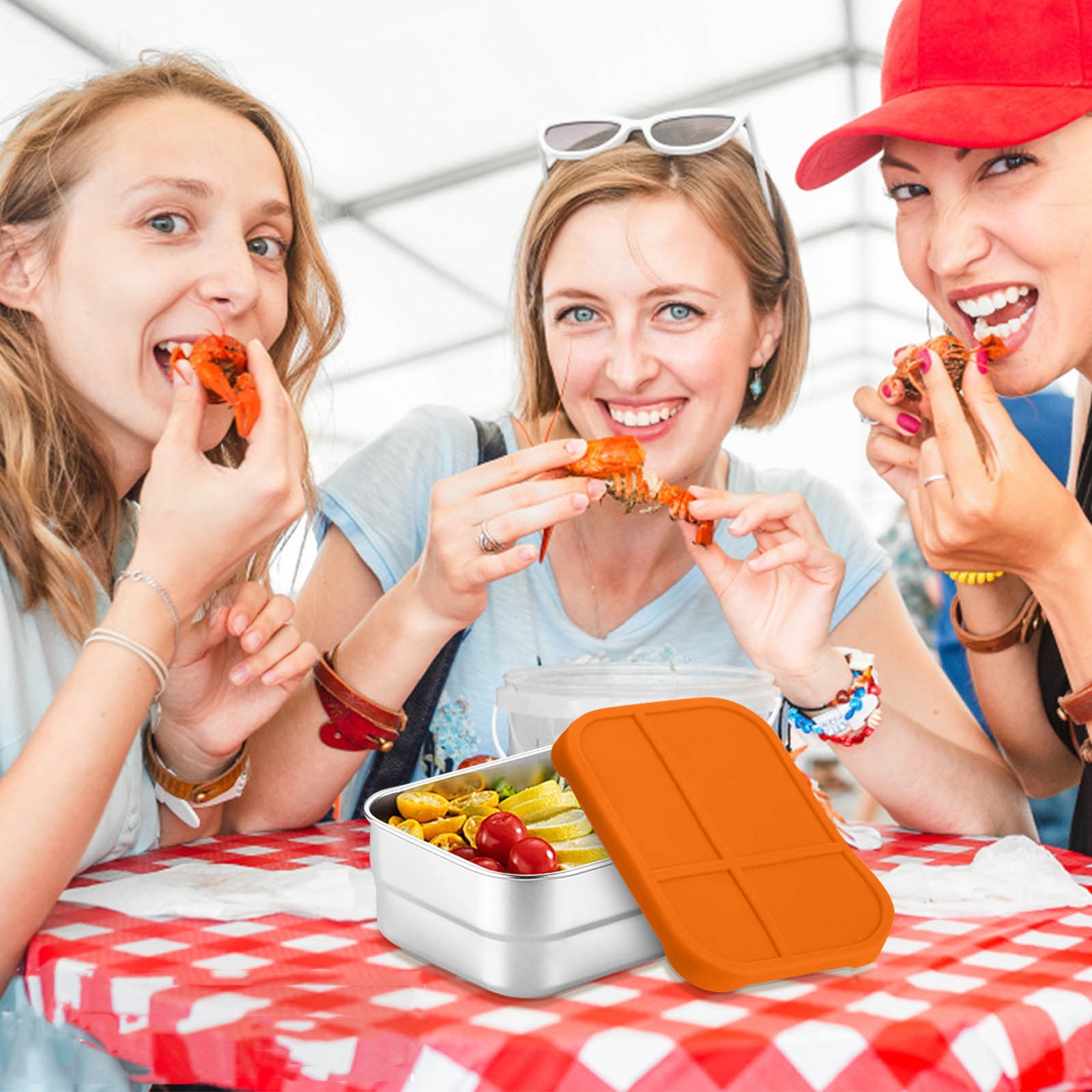 Leakproof Snack Box Rectangular Food Grade Bento Container Non-Toxic ...