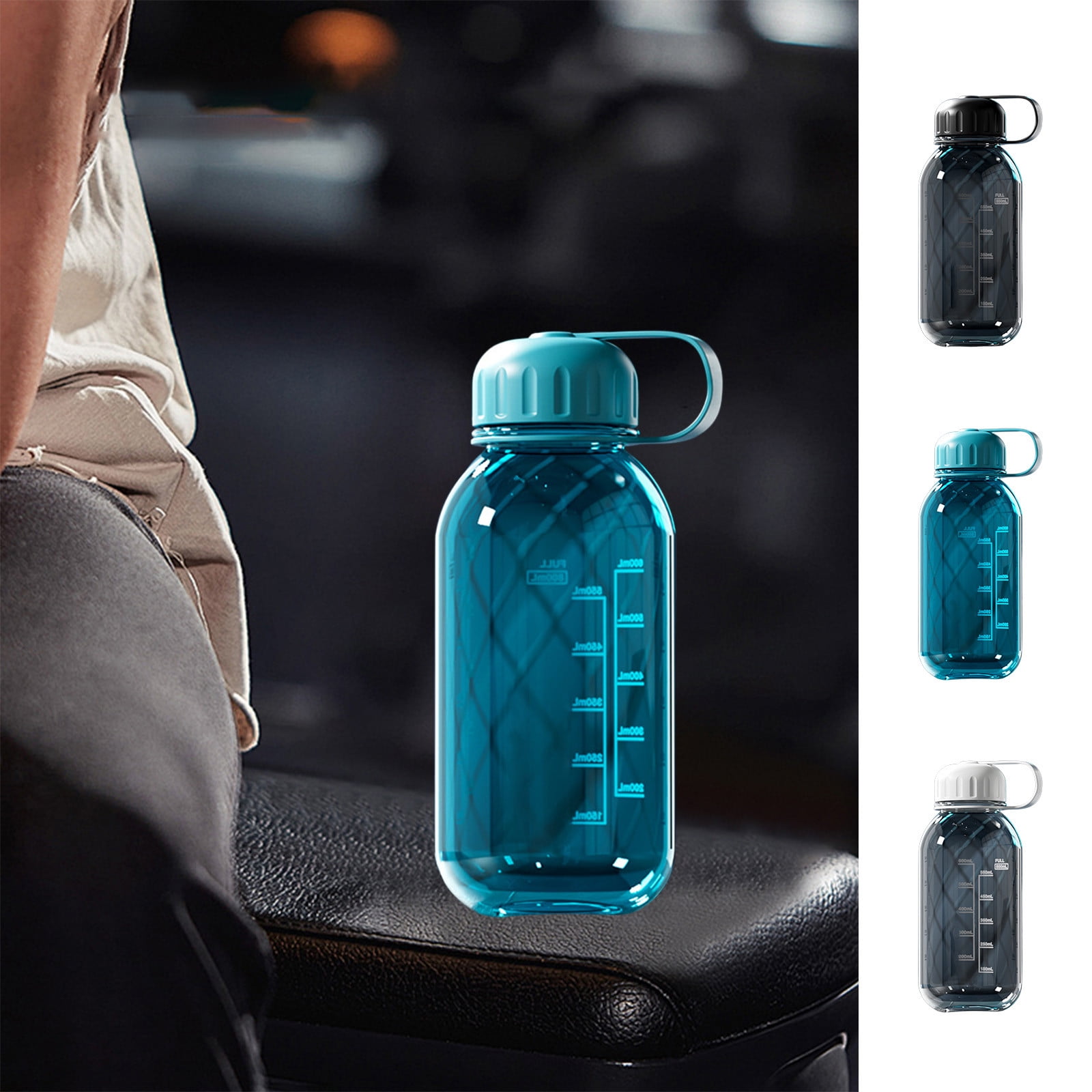 Leakproof Sports Water Bottle 800ml | Gym Fitness Portable Space Cup ...