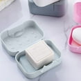 Leakproof Travel Soap Case with Lid, Portable Bar Soap Container for ...