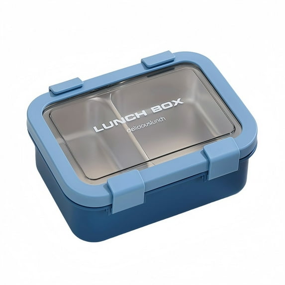 Leakproof Two Compartment Stainless Steel Lunch Box For Office Lunch ...