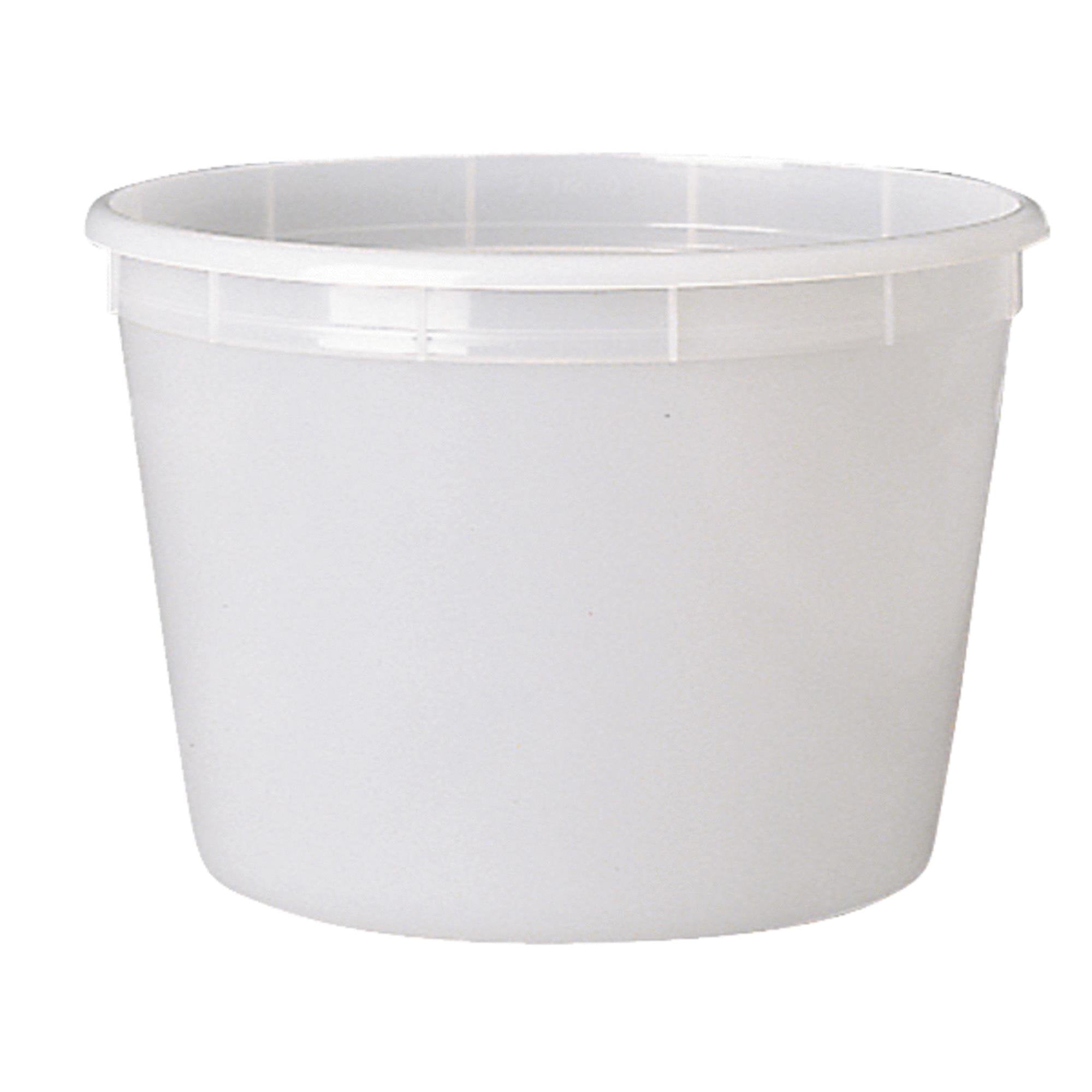 Leaktite Clear Plastic Pail - 5 Pint - 50 Pack - Walmart.com