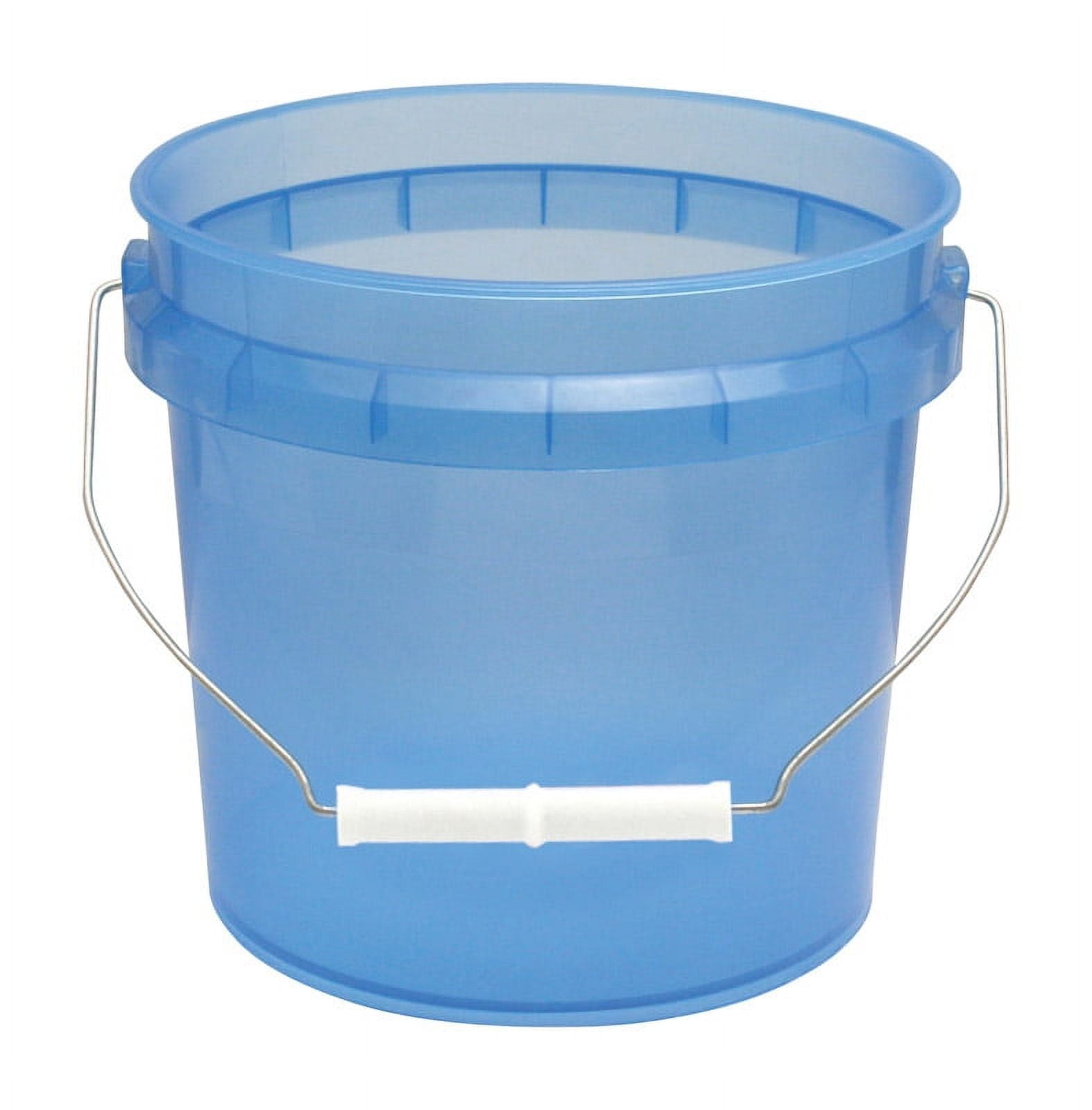 Leaktite 1 gal Blue Plastic Bucket with Handle, No Lid Included ...