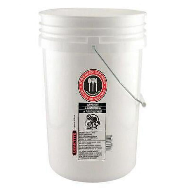 Leaktite White 5 gal Food Safe Bucket (Pack of 20) - Walmart.com