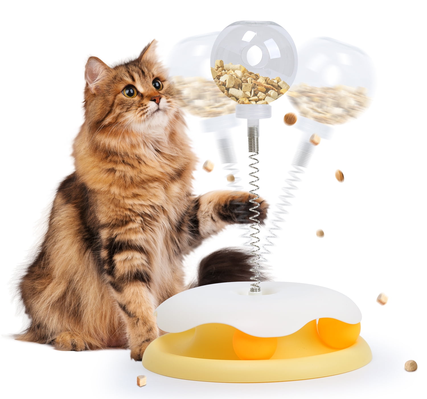 Cat Toys With Circle Ball Track 2IN 1 Interactive Detachable Pets Toy ...