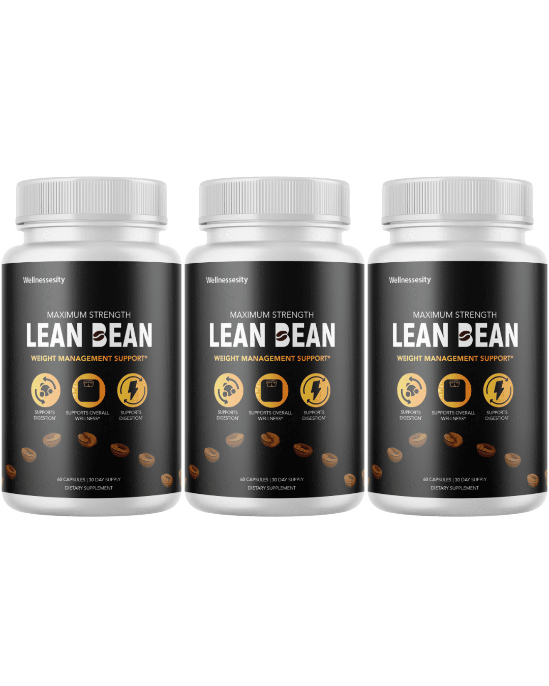 Lean Bean Capsules Supplement LeanBean Maximum Strength Formula - 3 ...