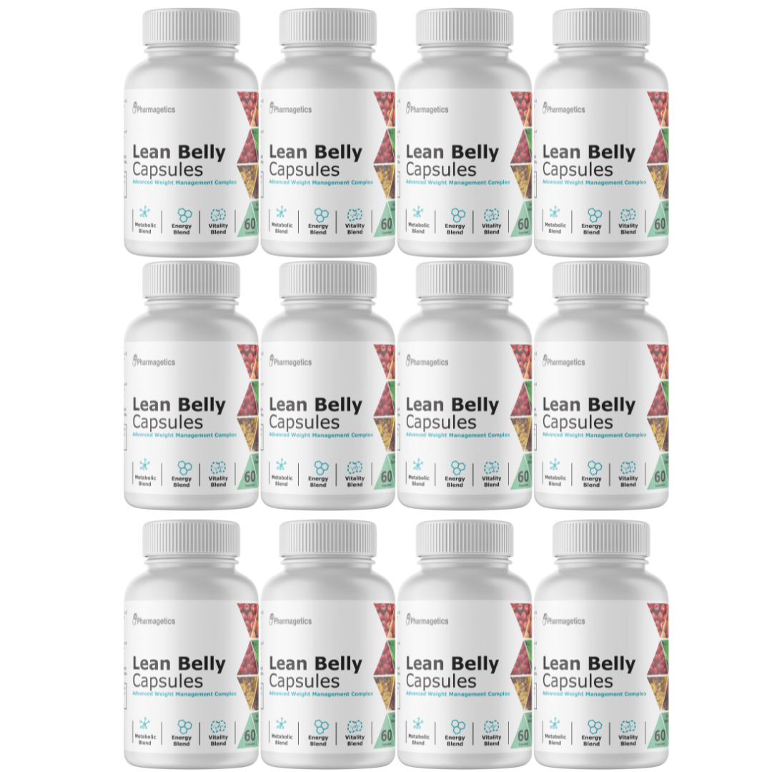 Lean Belly Capsules Advanced Weight Management Complex - 12 Bottles 720 ...
