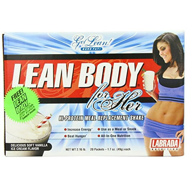 Lean Body For Her Vanilla, 20ct - Walmart.com