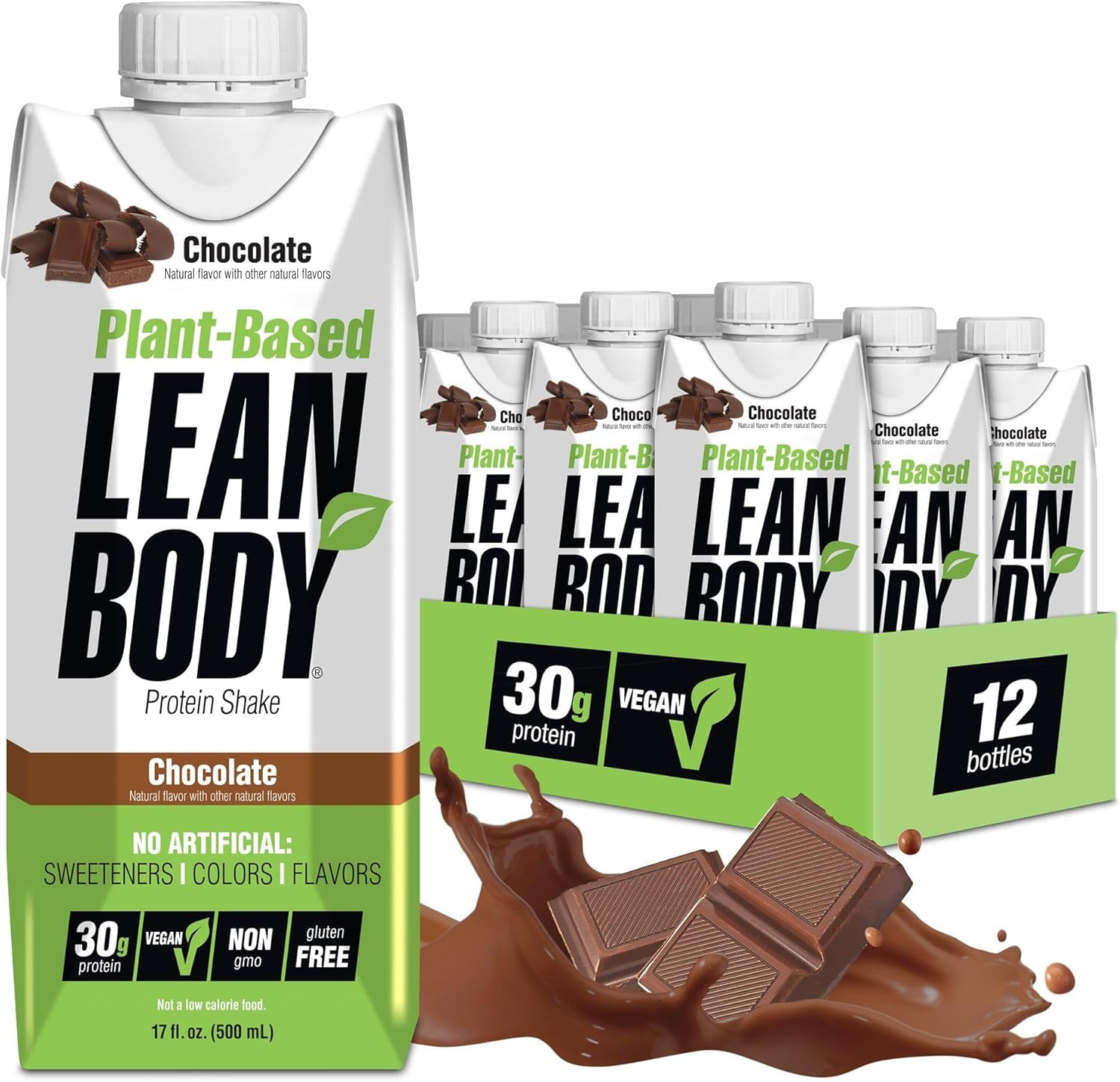Lean Body Ready-to-Drink, Plant-Based Vegan Chocolate Protein Shake ...