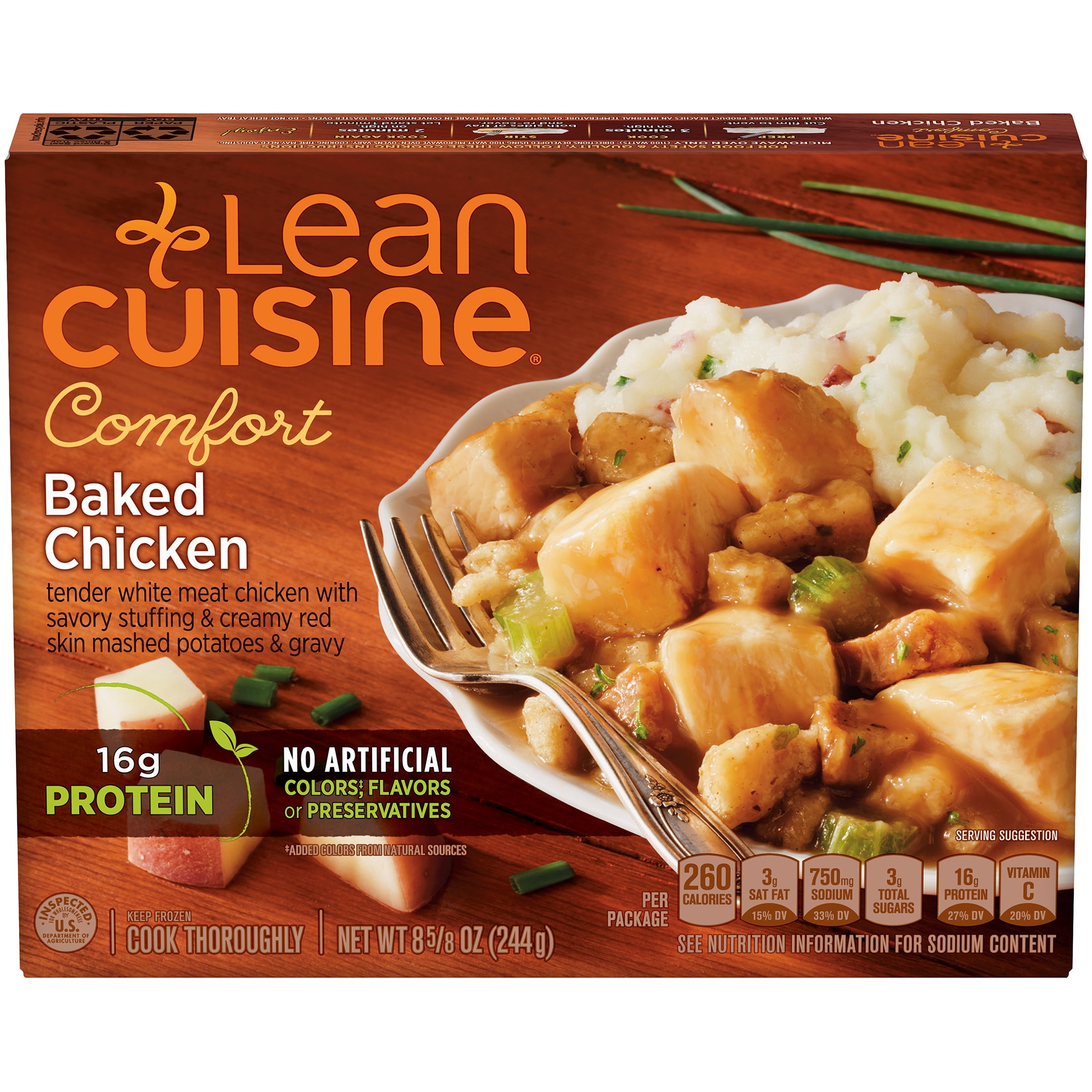 Lean Cuisine, Comfort Baked Chicken Meal, 8.63 oz, (12 Count) - Walmart.com